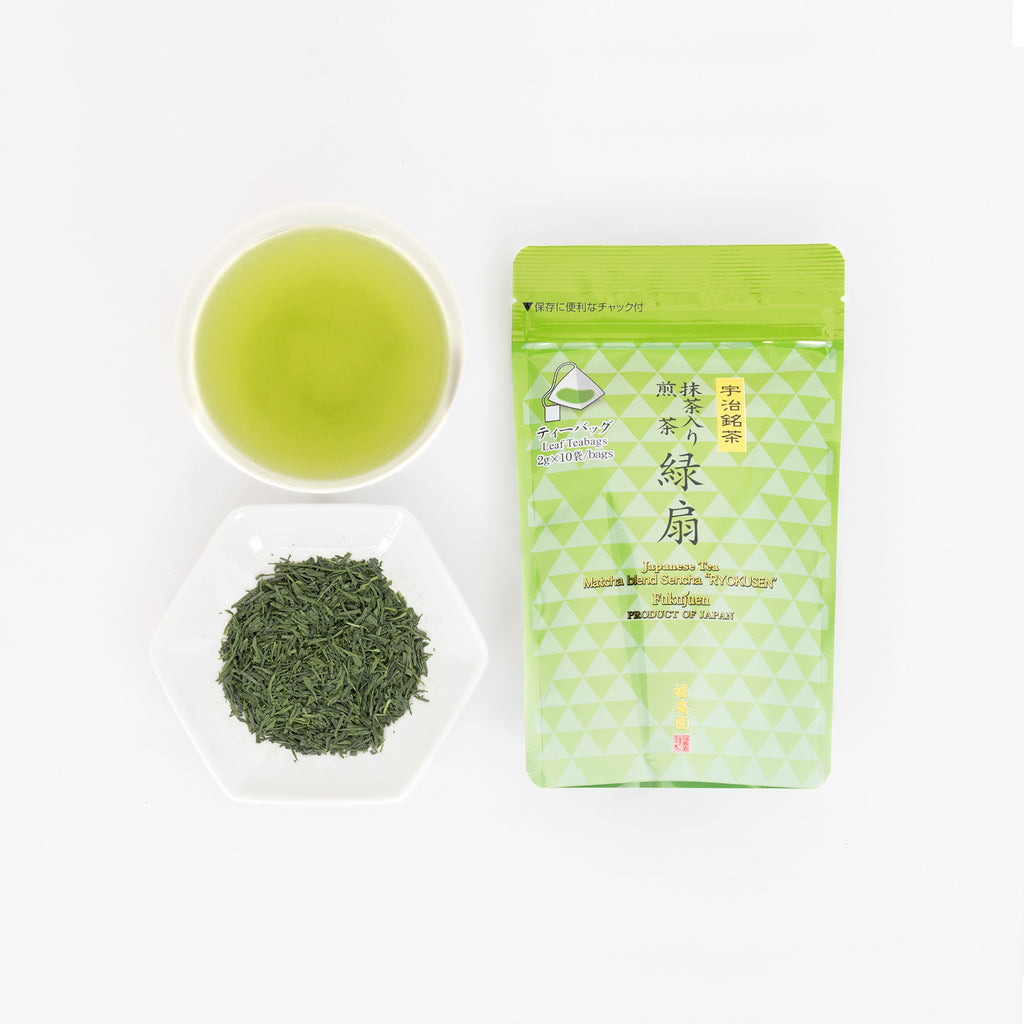 Matcha blend Sencha "RYOKUSEN" Tea Bags 10 Bags – Fukujuen Global ...